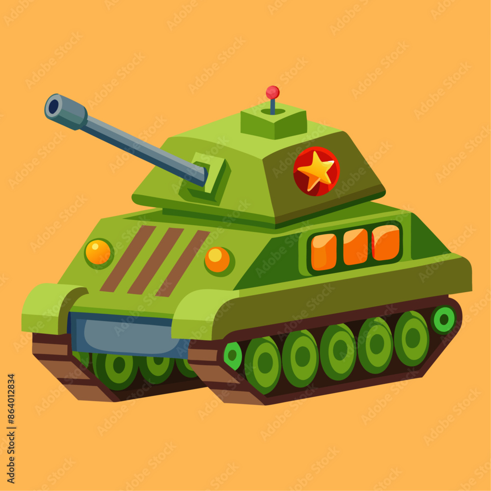 tank clipart cartoon Illustration drawing Stock Vector | Adobe Stock
