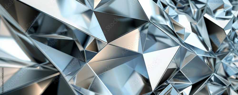 Abstract geometric background showcasing fragmented triangles and sharp ...