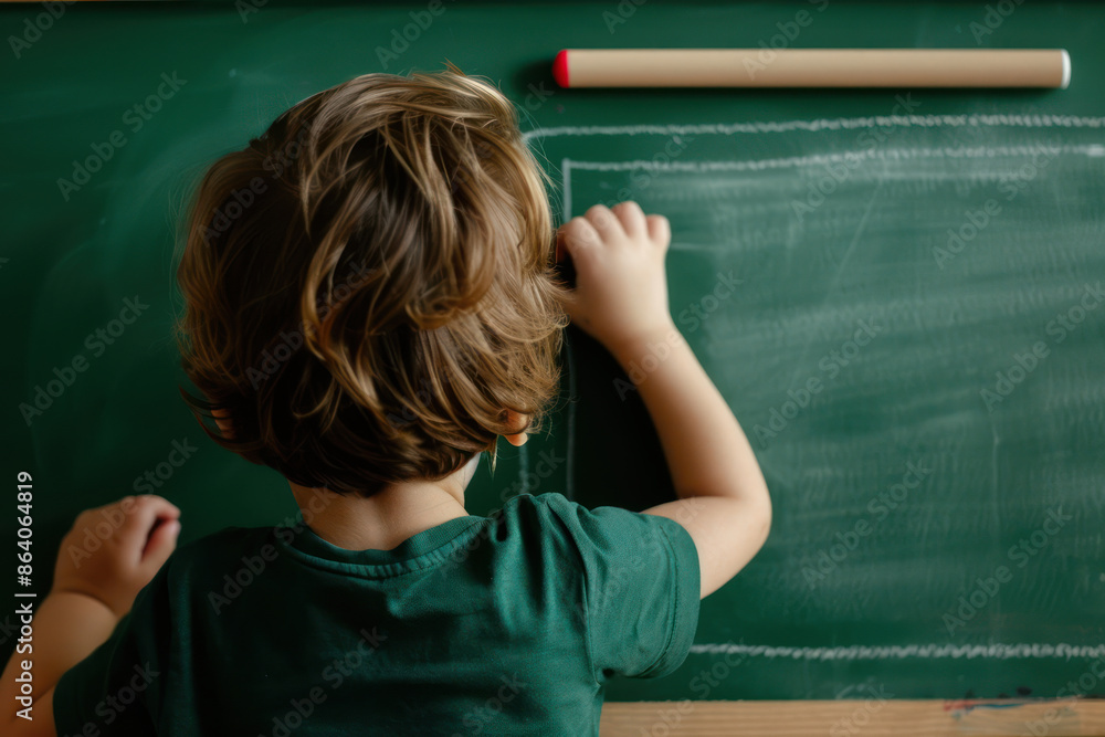 Enthusiastic Teacher Writing on Chalkboard Engaging Lessons for ...