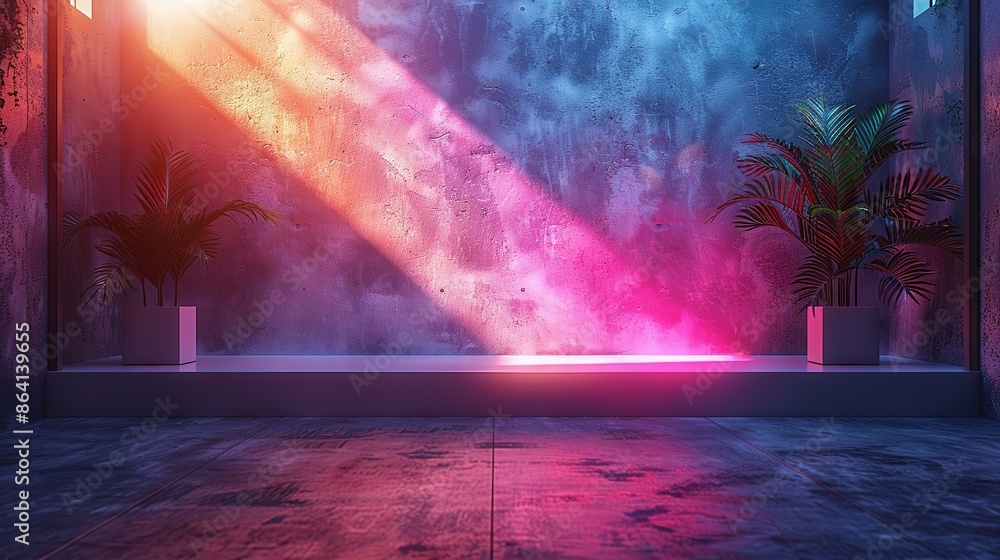 Sophisticated Minimalist Presentation Background with White to Light ...