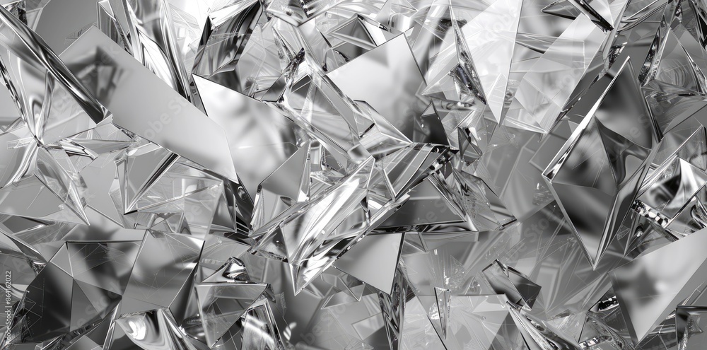 High-resolution image of microscopic diamond particles, displaying ...