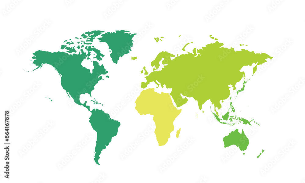 World map isolated modern colorful style. for website layouts ...