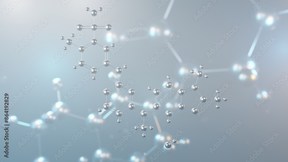 pazopanib hydrochloride molecular structure, 3d model molecule ...