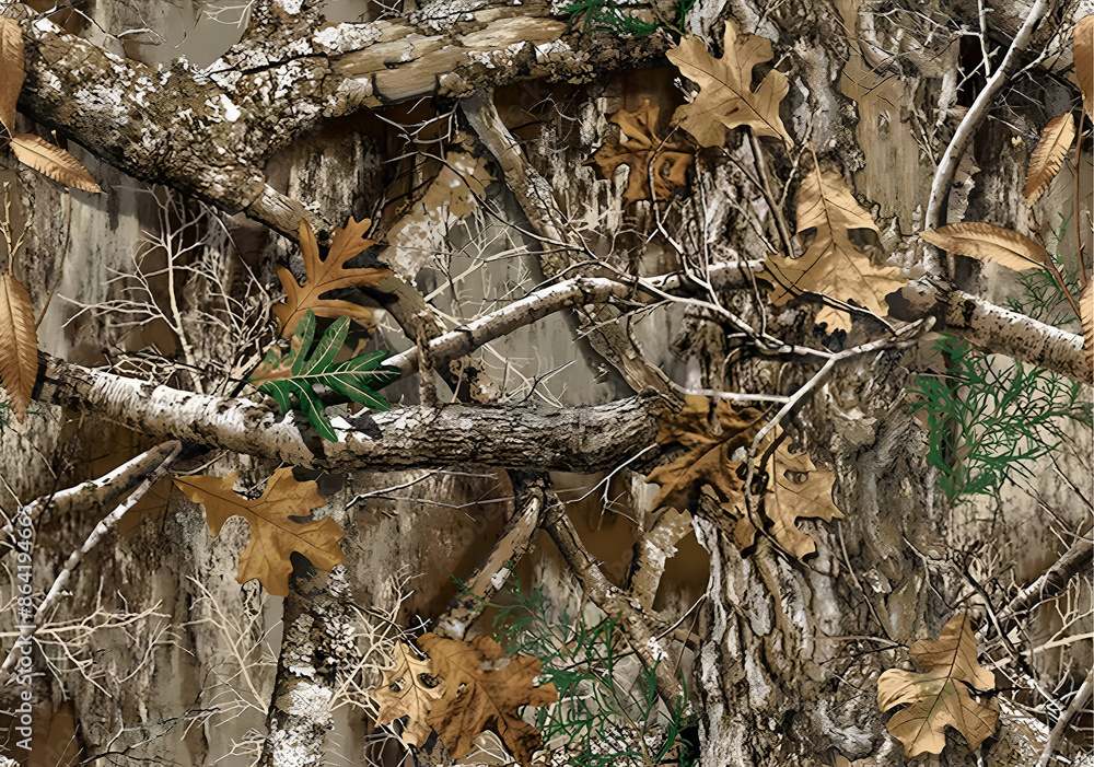 forest hunting camo texture Stock Illustration | Adobe Stock