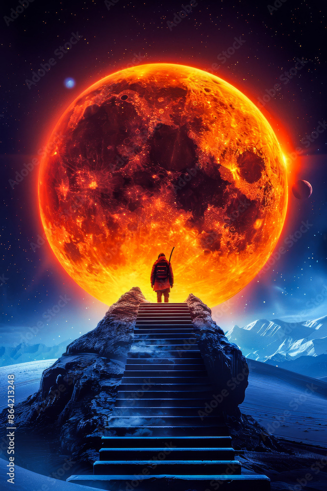 Synthwave, Vaporwave Poster. Generated image. A digital illustration of ...