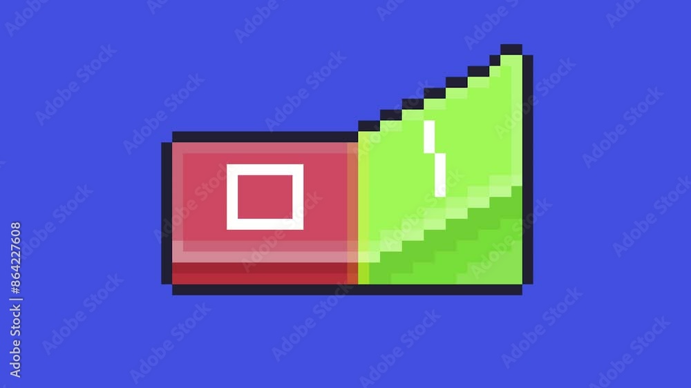 on and off switch transparent video. green to red switch blue screen ...