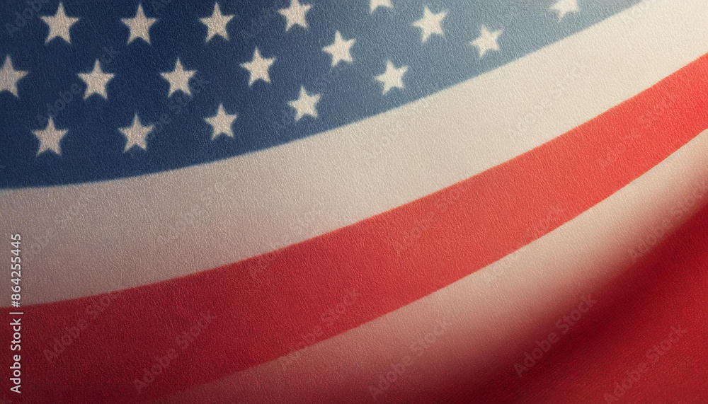 usa flag, abstract gradient patriotic grainy blurred background banner ...