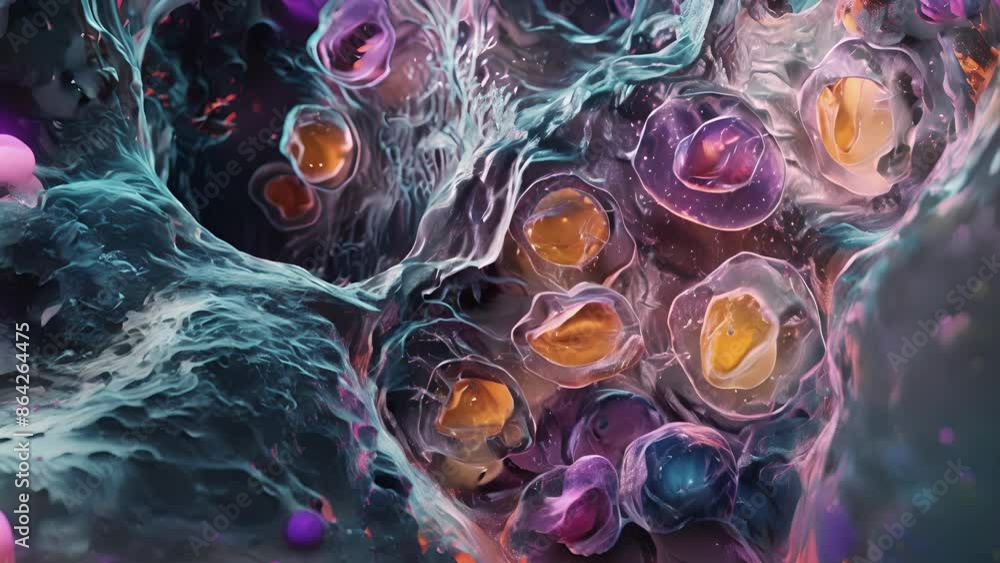 A microscopic animation showing the process of induced pluripotent stem ...