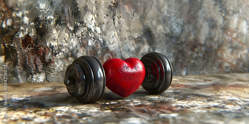 3D render showing health benefits of sports like improved ...