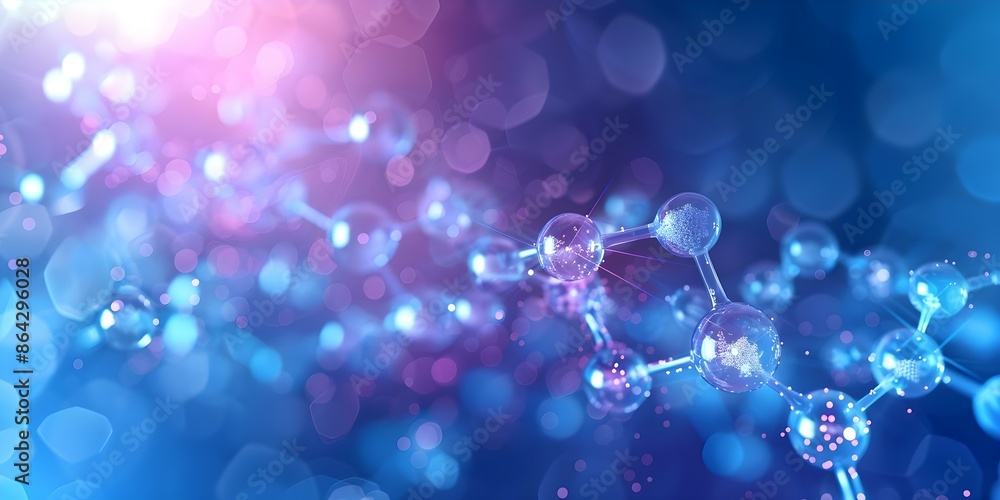 Nanotechnology molecular structure with nanoparticles in carbon ...