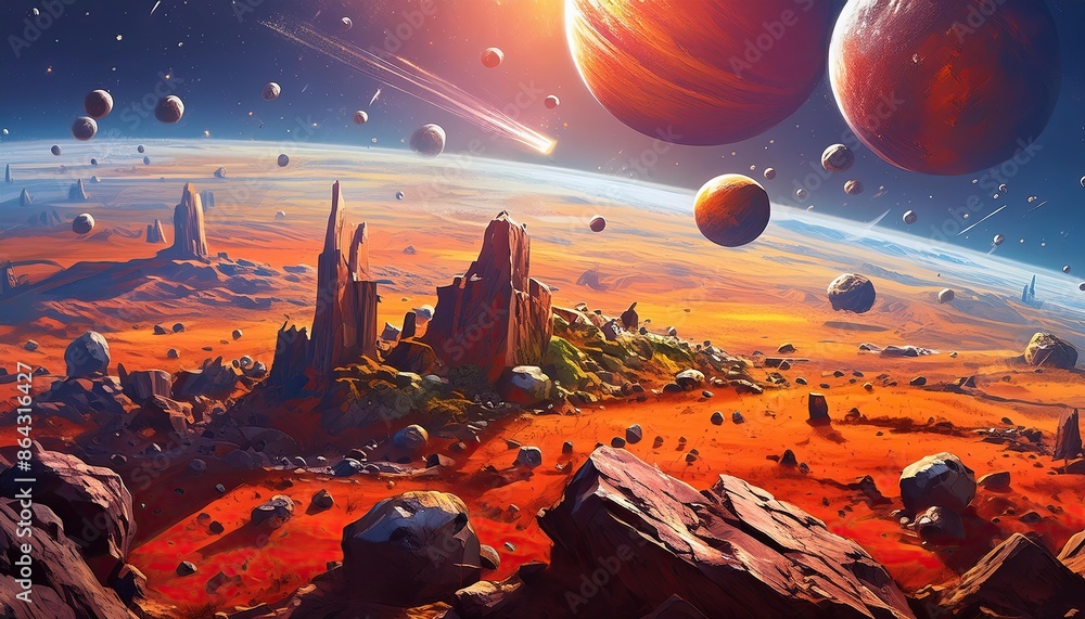 Mars planet, terraforming, Set up a human colony on the planet Mars ...