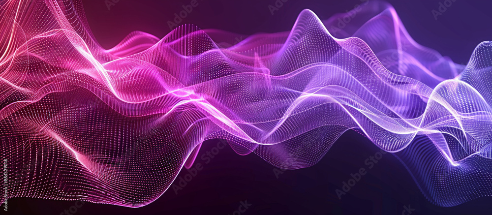 Abstract technology background with intricate purple and pink digital ...