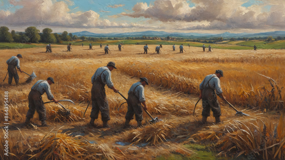 Surreal oil painting on canvas with thick paint layers and raised ...