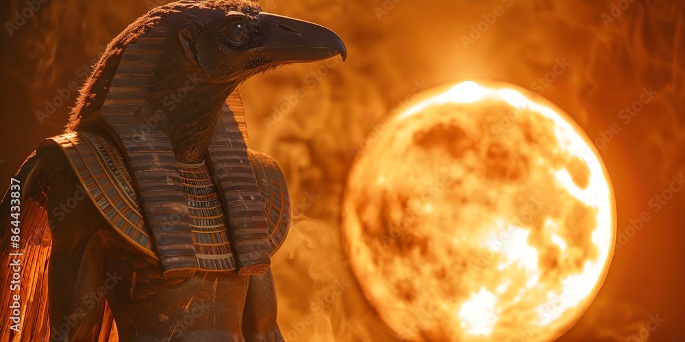 Thoth Egyptian Moon god of writing scribes and patron deity of ...