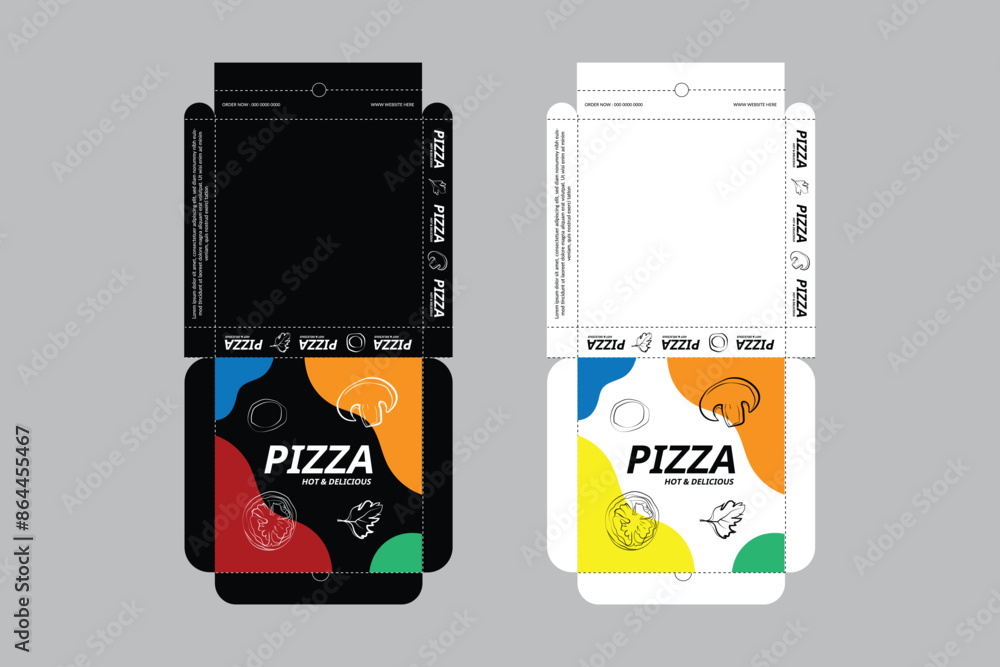 Pizza Box Design, Pizza Packaging Design, Pizza Box Design Template ...