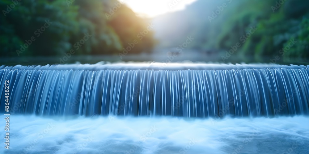 Catastrophic Dam Failure Leads to Flash Flood Emergency. Concept ...