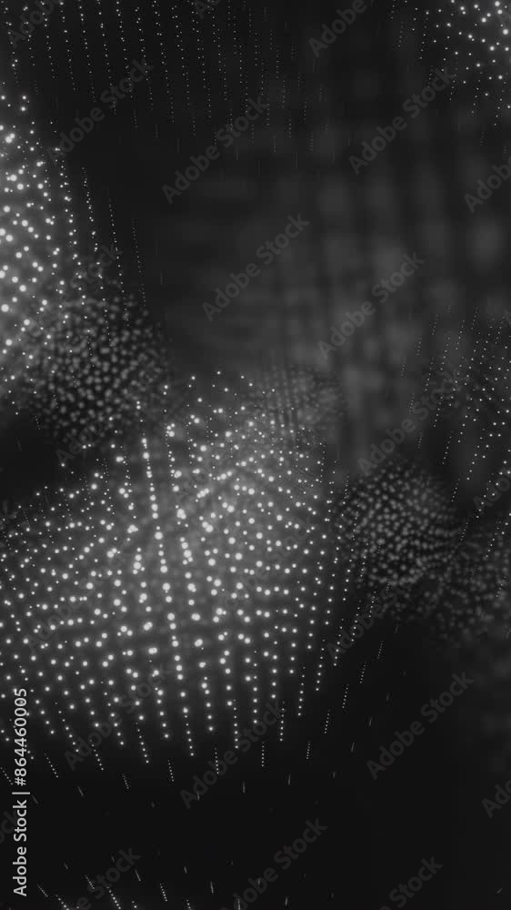 Concept view of neurons firing in an artificial intelligence, deep learning neural network ...