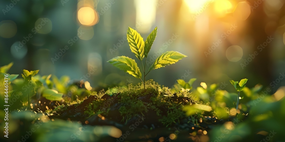 3D model shows how CSR supports sustainable business success. Concept ...