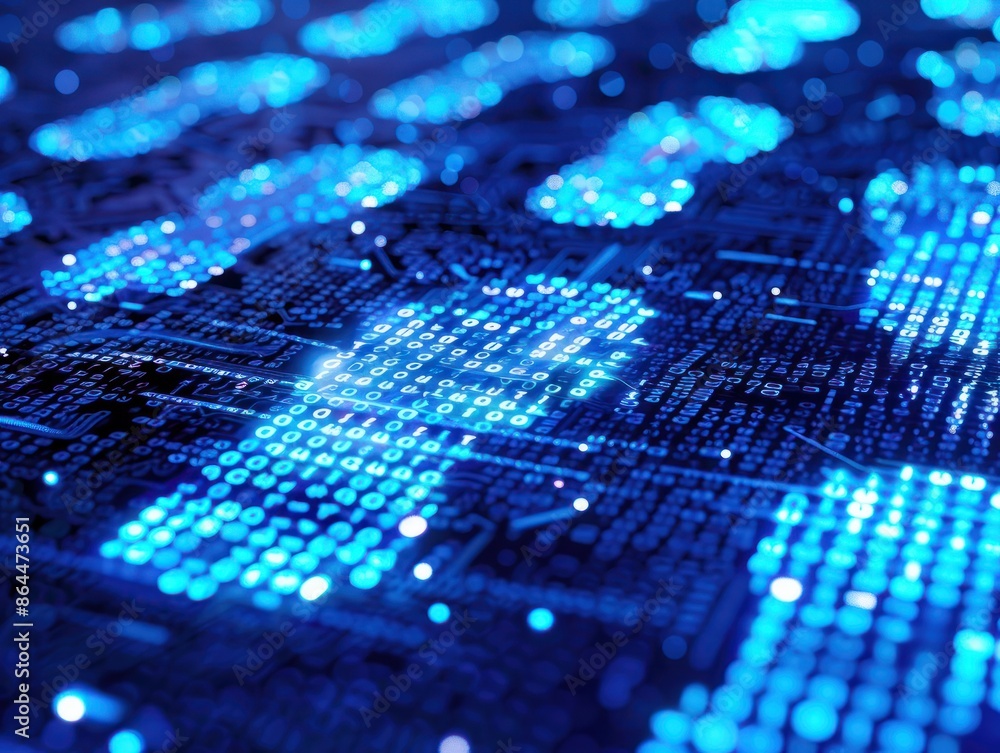 Cybersecurity Digital Footprints Made Of Binary Code Highlighting The Importance Of