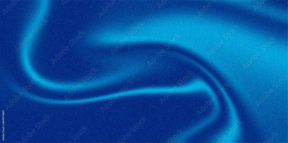 Blue gradient wave mesh background. Smooth shiny satin texture, deep ...