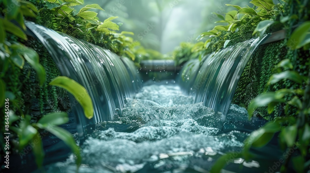 Water harvesting landscape to catch store and re-use storm water, rain ...