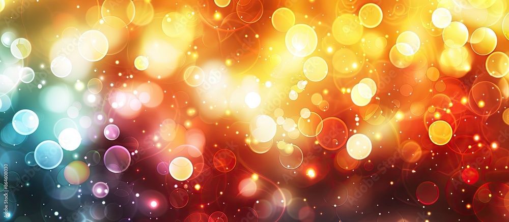 Colorful lights in various hues like orange, red, yellow, and white ...