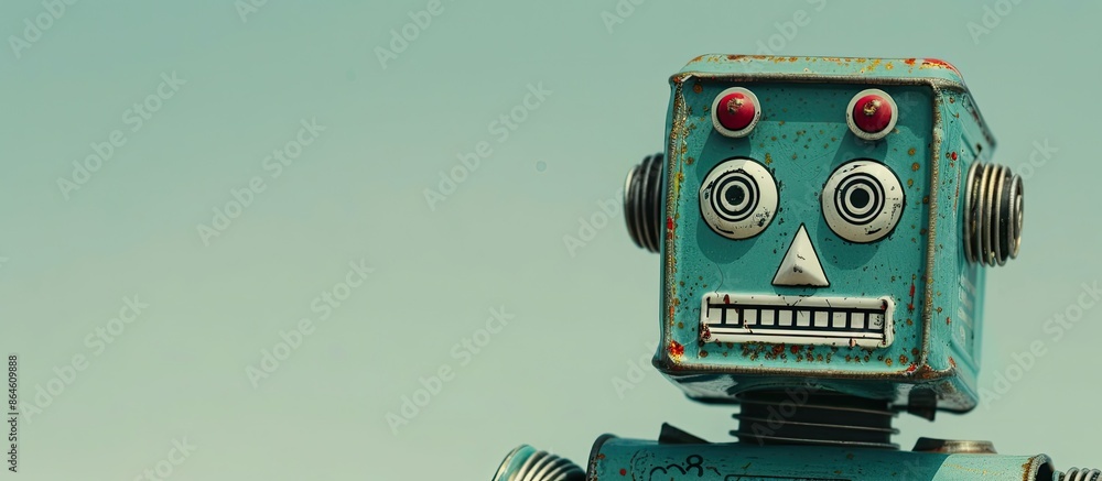 An antique robot tin toy ideal for collectors and nostalgia brings a ...