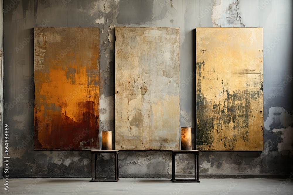 Gilded Abandonment: Concrete Canvases in Rustic Splendor" Description ...