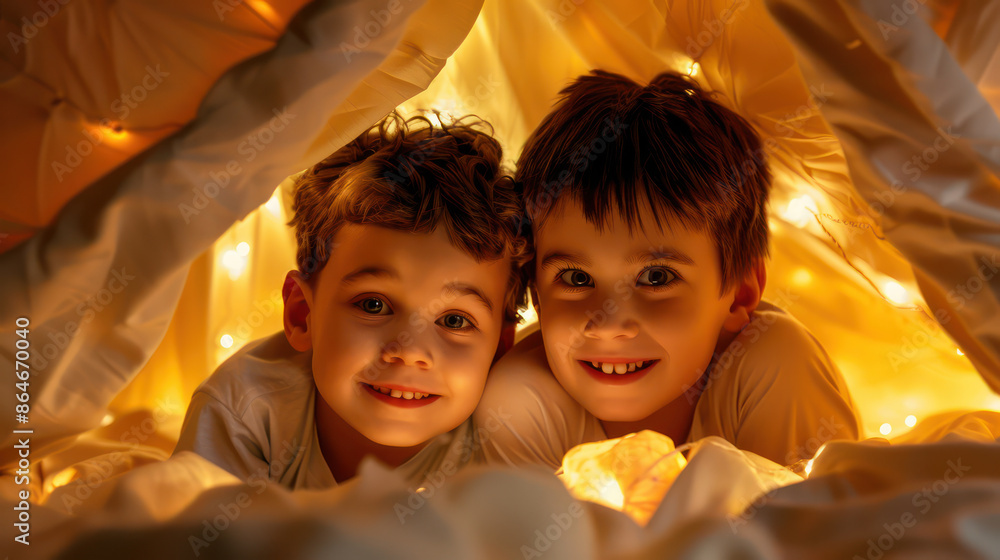 le Friends Building a Fort Playful and Nostalgic Indoor Fun Captured in ...