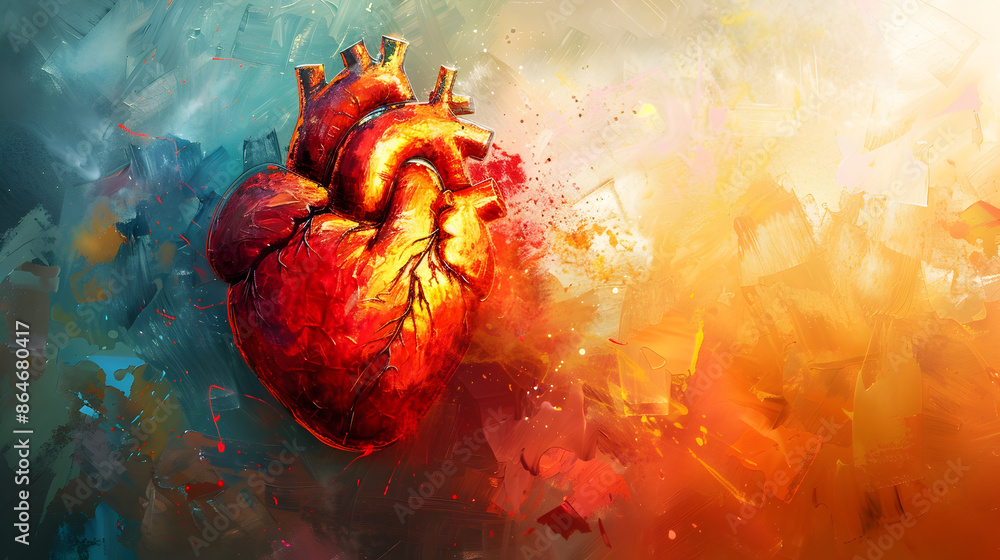 The heart of man Drawing of the human heart Anatomy of the heart. human ...