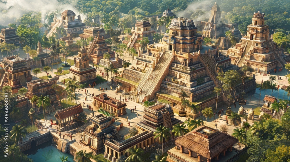 daily life in Tikal during the Classic Maya period in the 8th century ...