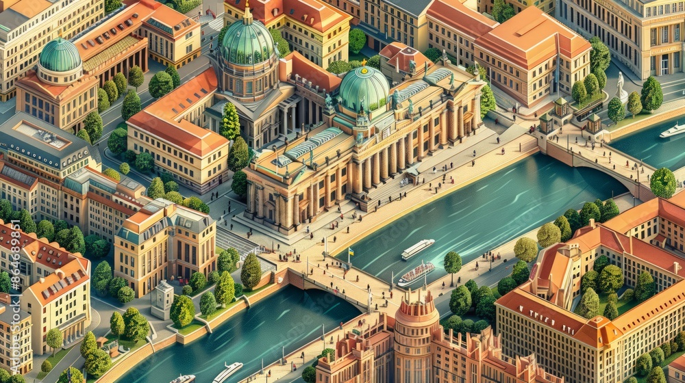 Foto de layout of Berlin during the German Empire in the 19th century ...
