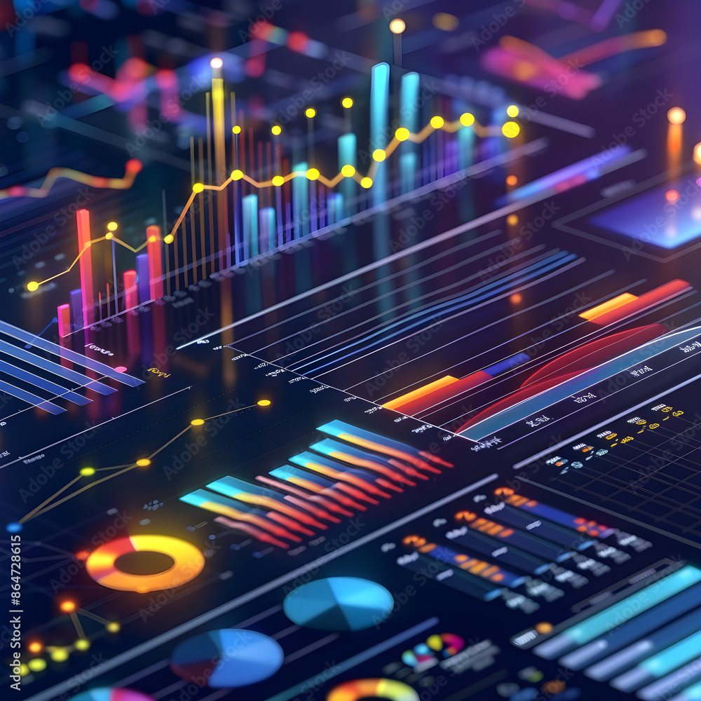 Comprehensive Data Analytics Visuals: Bar Graphs, Pie Charts, and Line ...