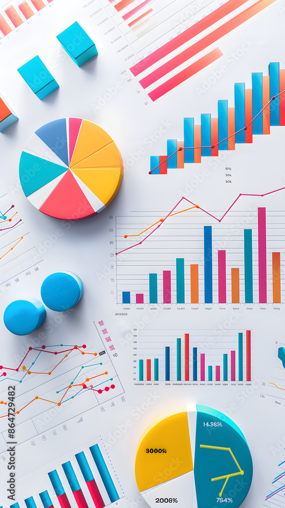 Comprehensive Data Analytics Visuals: Bar Graphs, Pie Charts, and Line ...
