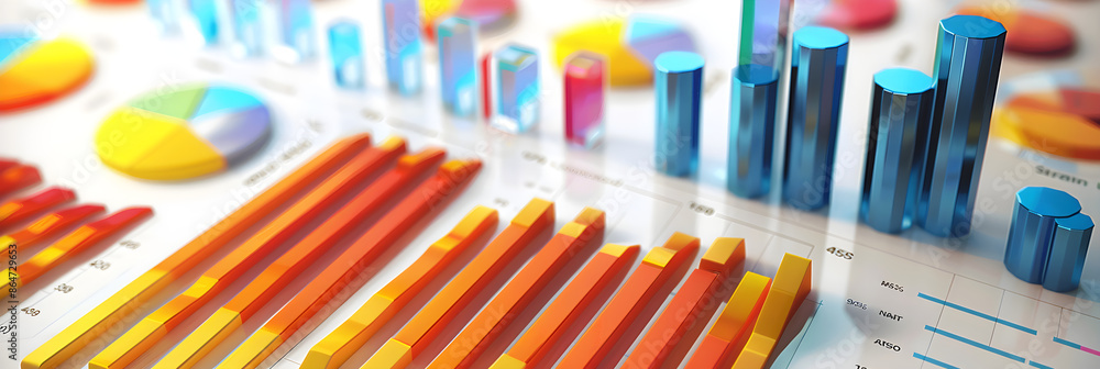 Comprehensive Data Analytics Visuals: Bar Graphs, Pie Charts, and Line ...