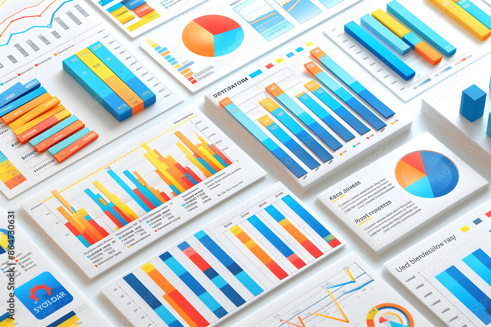 Foto de Comprehensive Data Analytics Visuals: Bar Graphs, Pie Charts ...