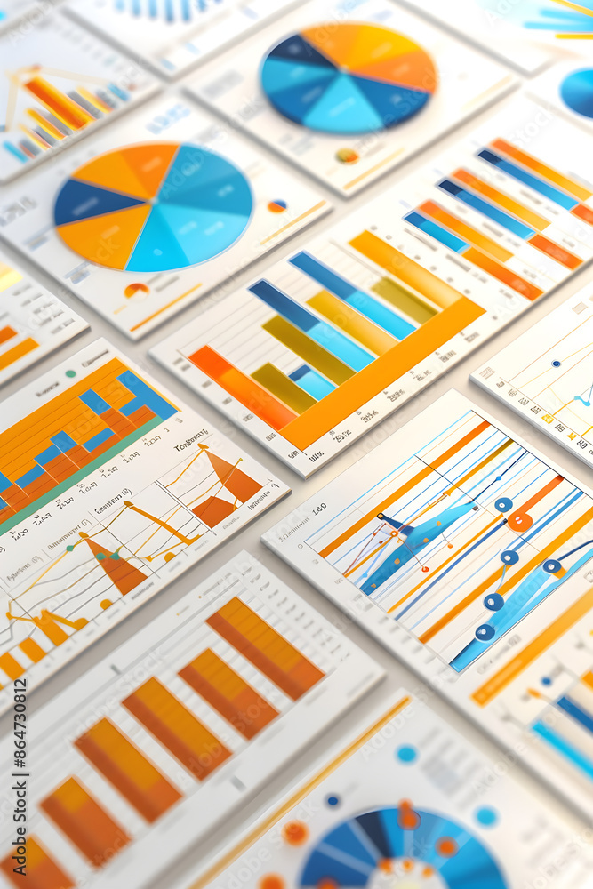 Comprehensive Data Analytics Visuals: Bar Graphs, Pie Charts, and Line ...