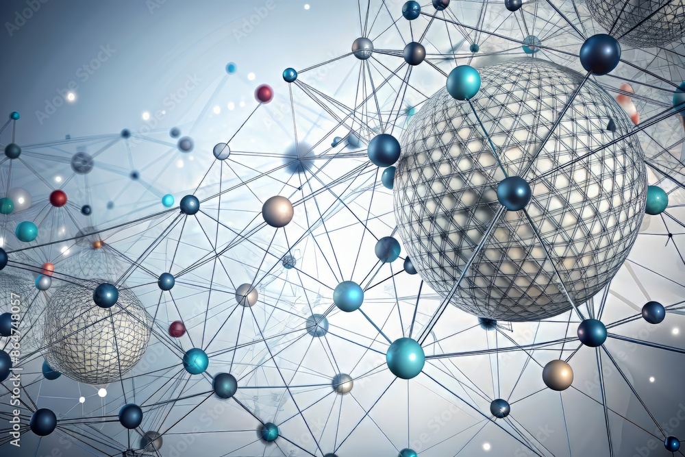 Abstract mash line and point scales on white background featuring ...