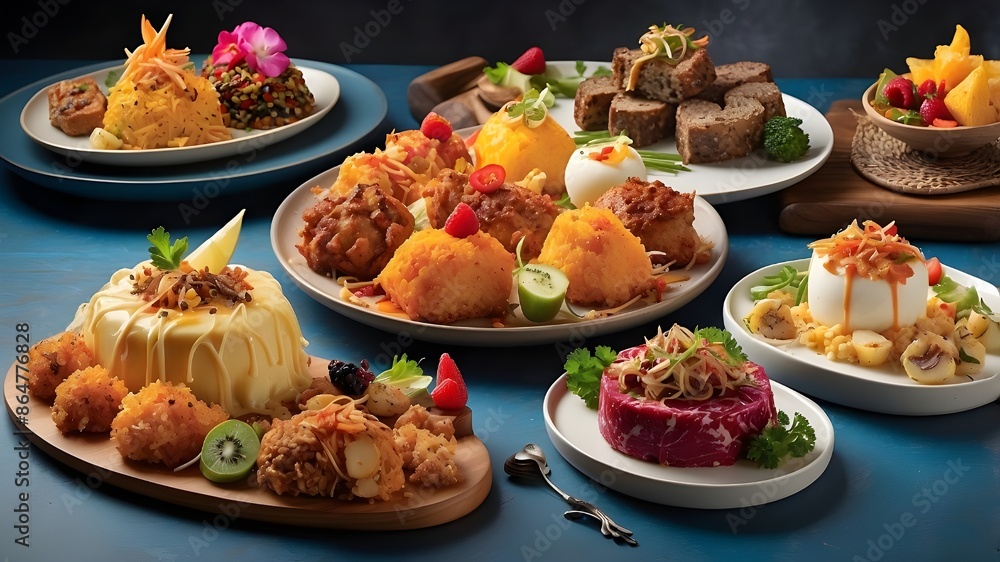 Indulge in a mouth-watering feast of the best food items, each one ...