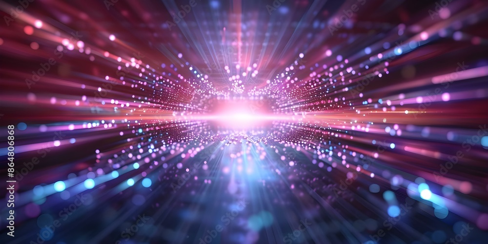 Quantum Computer in Crystal Structure Digital Art Featuring Glowing ... Quantum Computer in Crystal Structure Digital Art Featuring Glowing ...
