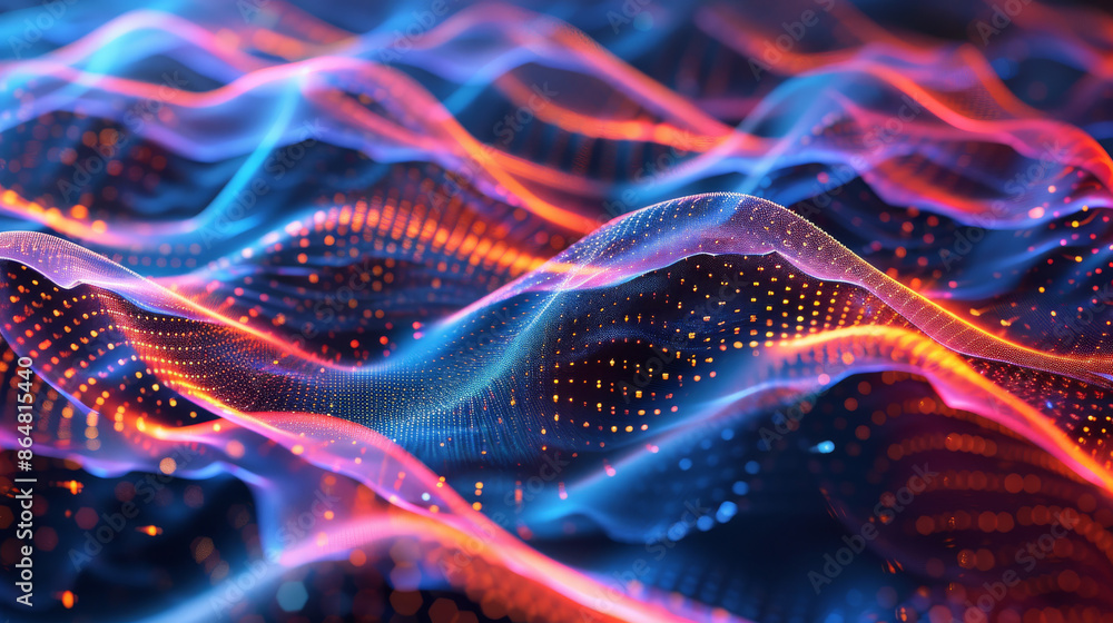 Vibrating sound waves create patterns that can be represented ...