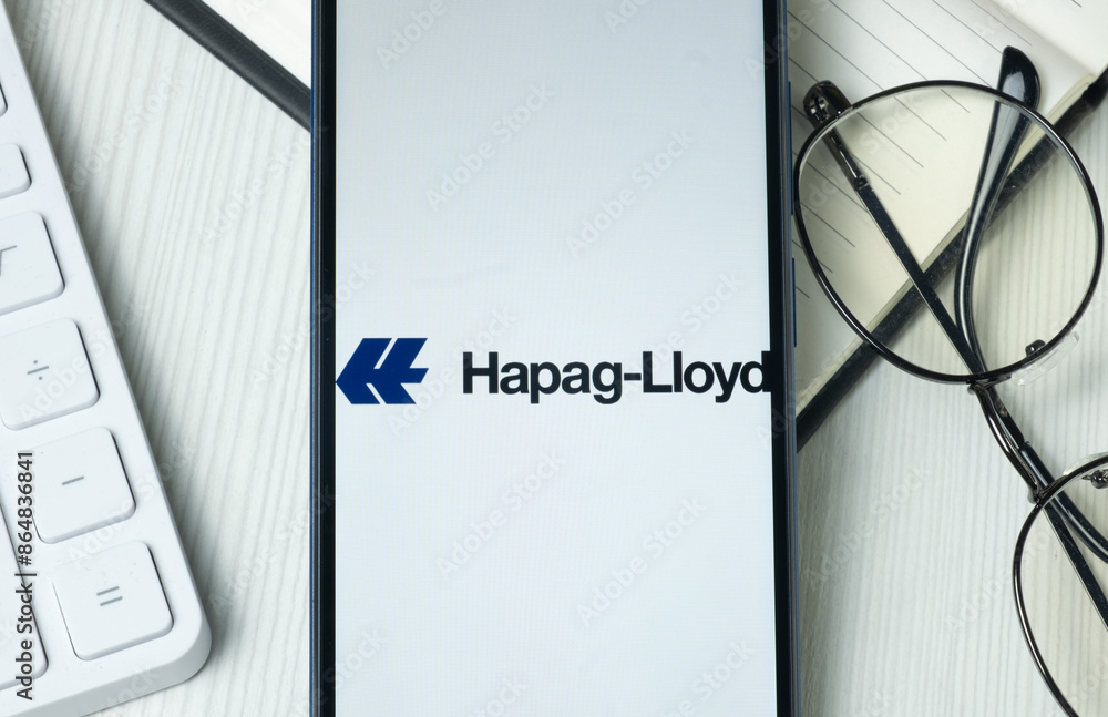 New York, USA - 21 June 2024: Hapag-Lloyd Logo on Phone Screen, Company ...