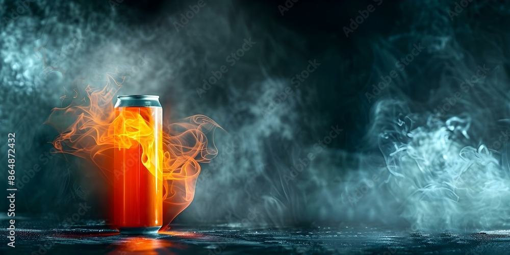 "Powerful imagery in energy drink advertisement embodies vitality and ...
