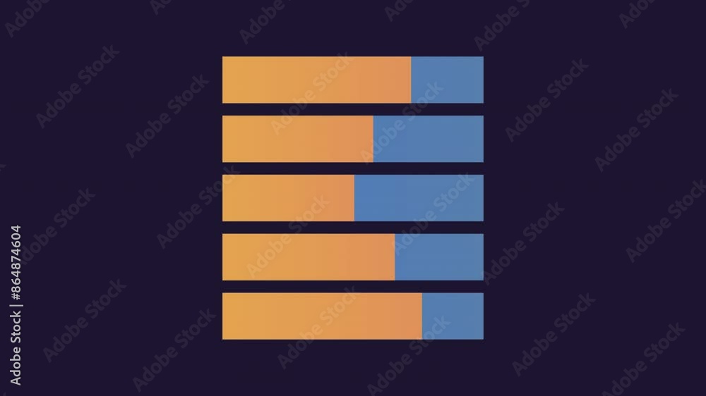 Mirror reflection diagram animation. Symmetrical chart animated element ...