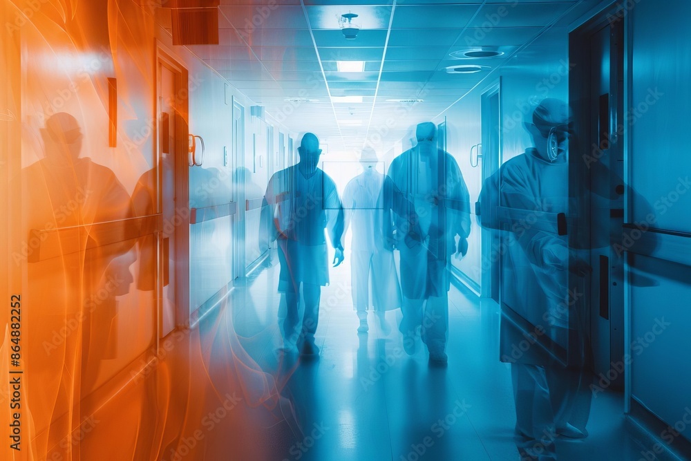 Medical monster mash with various creepy creatures in lab coats ...