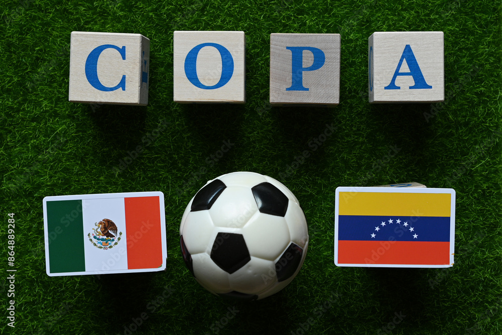 Flags of the participating teams of the America's Cup Soccer Group B ...