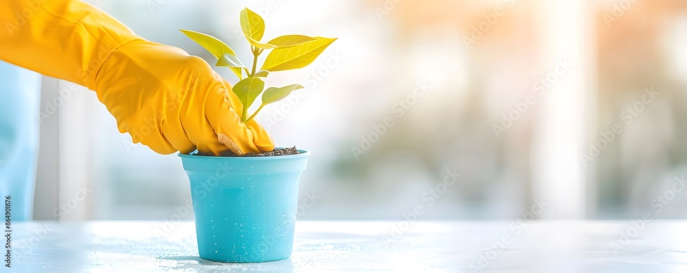 Eco-Friendly Professional Cleaner Transforming Workspace with ...