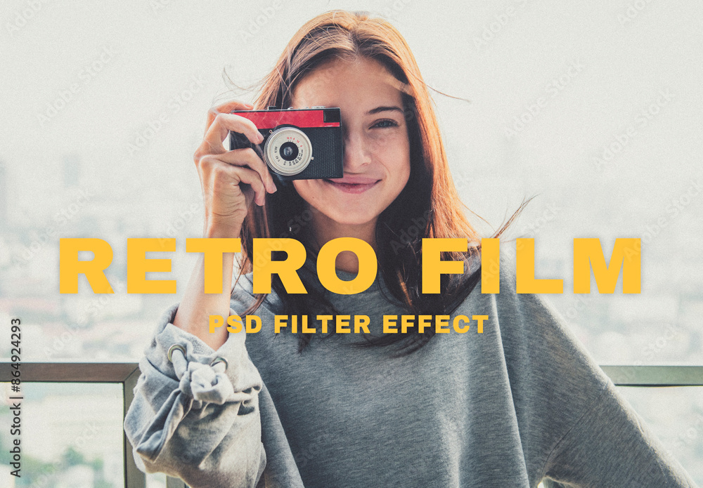 Retro Film PSD Filter Effect Stock Template | Adobe Stock