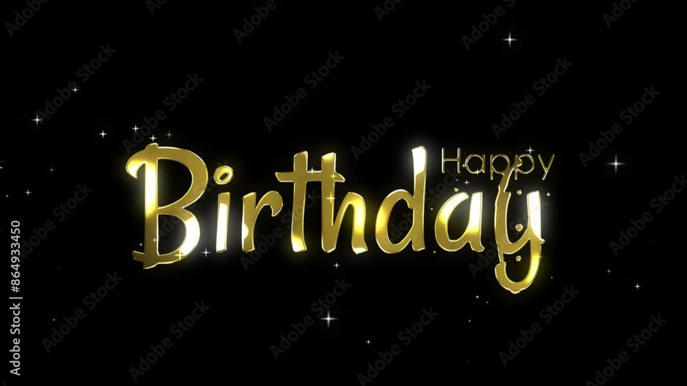 Birthday gold birthday Animation Happy birthday gold birthday wishes ...