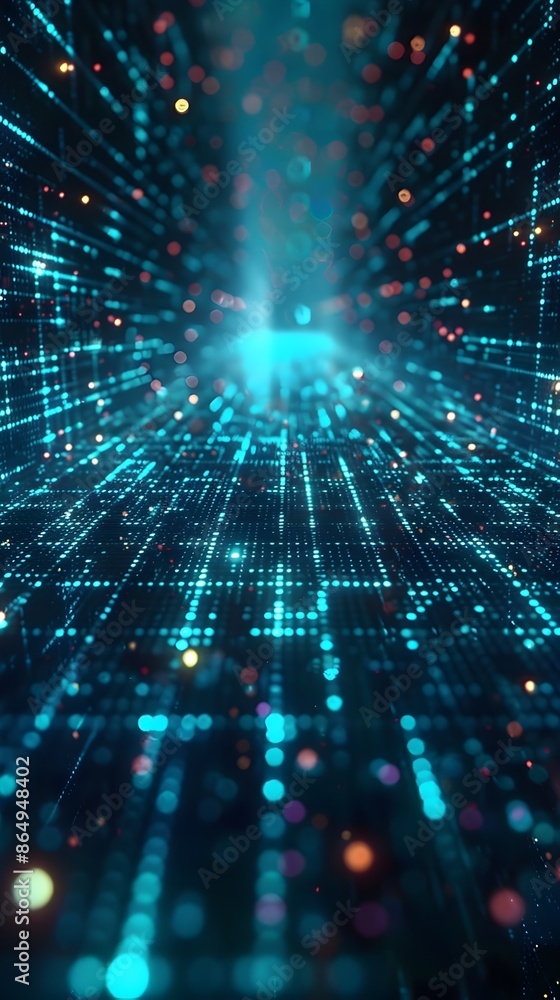 Luminescent Digital Code Wallpaper with Pulsing Energy Grids and ... Luminescent Digital Code Wallpaper with Pulsing Energy Grids and ...